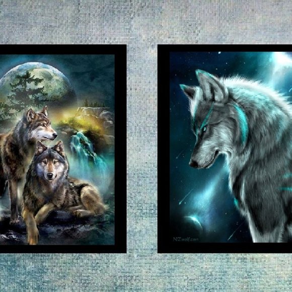 Handmade | Wall Decor | 8x Laminated Wolf Prints 2 Unframed Warrior ...